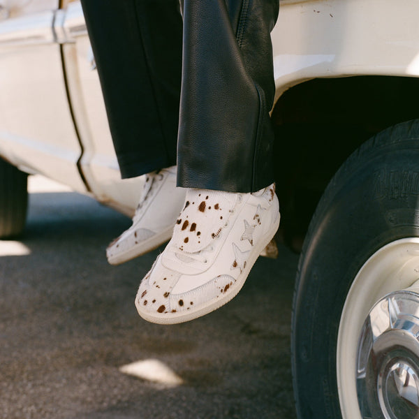 Plus Duke Cow Print Flat Sole GAT Shoe - Men's & DUKE + DEXTER