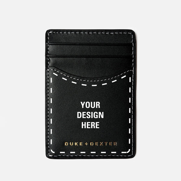 Custom Hand-Painted Card Holder & DUKE + DEXTER