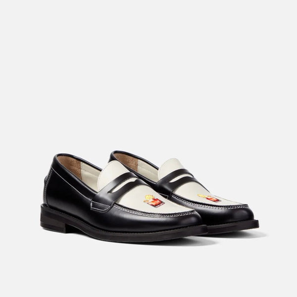 Hand-Painted Motif Penny Loafer - Women's & DUKE + DEXTER