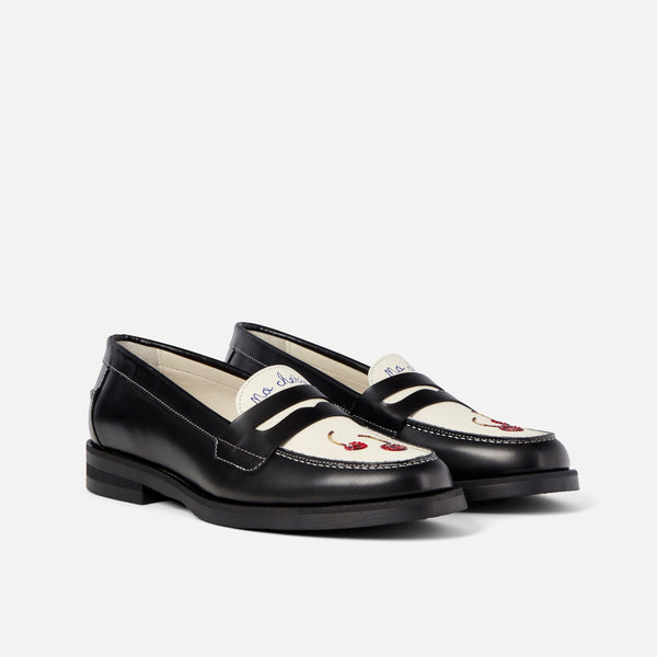 Wilde Swarovski Crystals Cherry Penny Loafer - Women's & DUKE + DEXTER