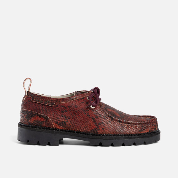Moby Burgundy Snake Boot - Men's & DUKE + DEXTER