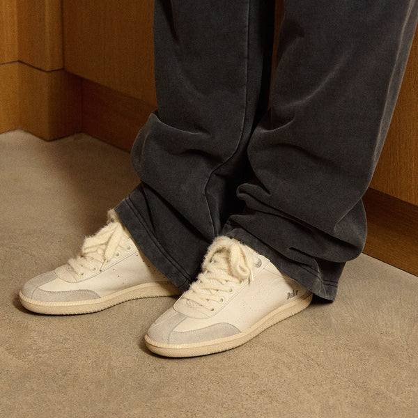 Plus Duke Grey + White German Army Trainer - Women's & DUKE + DEXTER