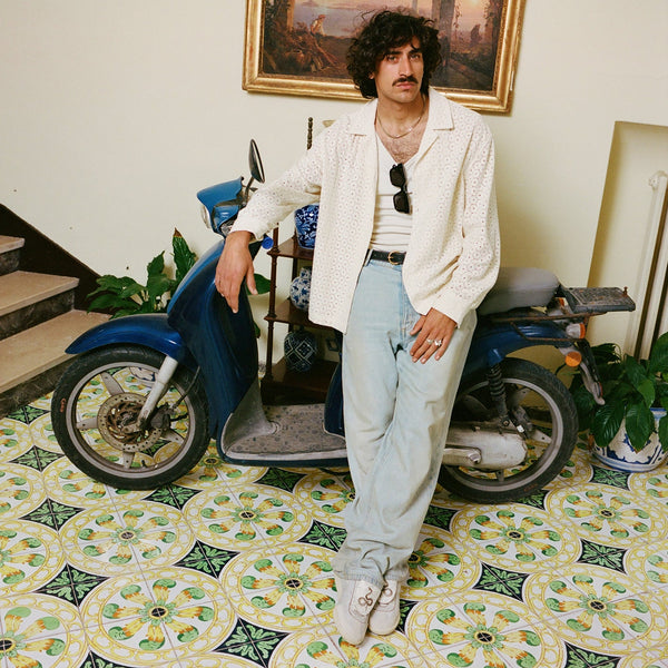 Plus Duke Snake Cracked Leather Sneaker - Men's & DUKE + DEXTER